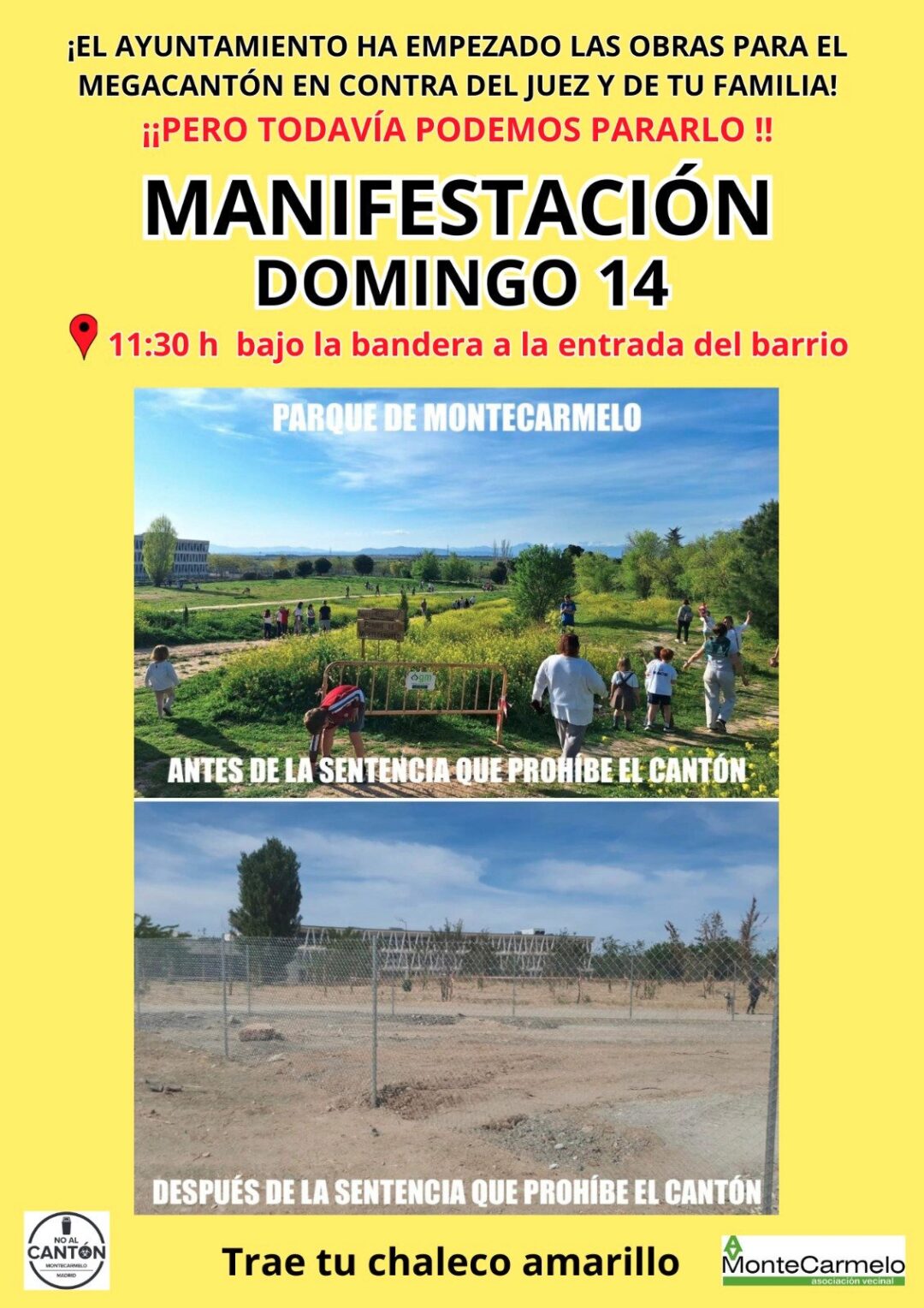 Manifestación en Montecarmelo para exigir al Ayuntamiento de Madrid que ...